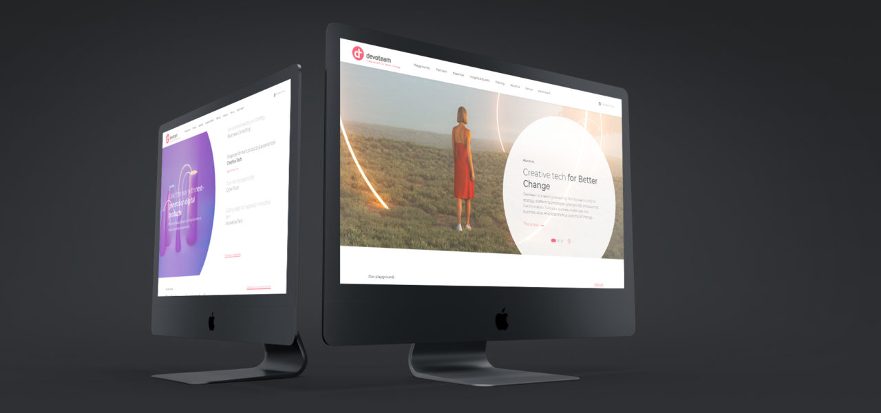 Conception pour Devoteam Group par Le Monde Change