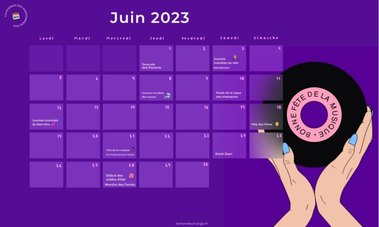 Le calendrier des marronniers 2023 by LMC - Le Monde Change
